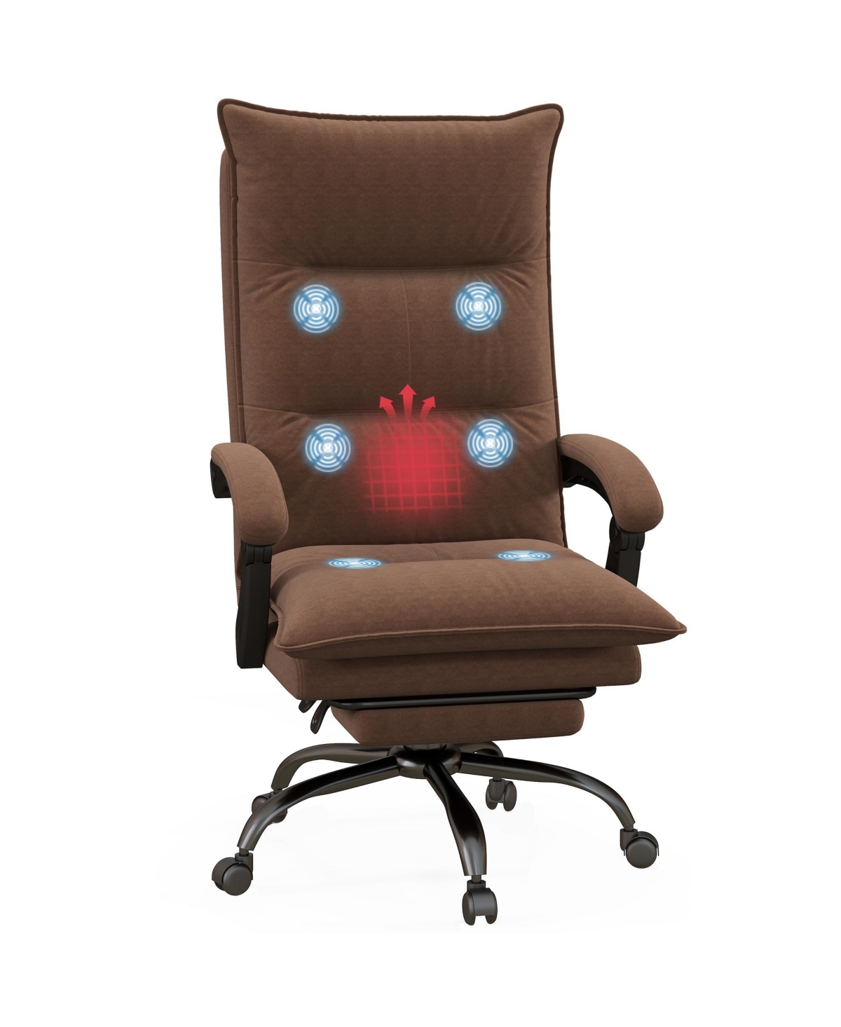 Click here for Vinsetto Microfiber Office Chair with Massage  Hea... prices