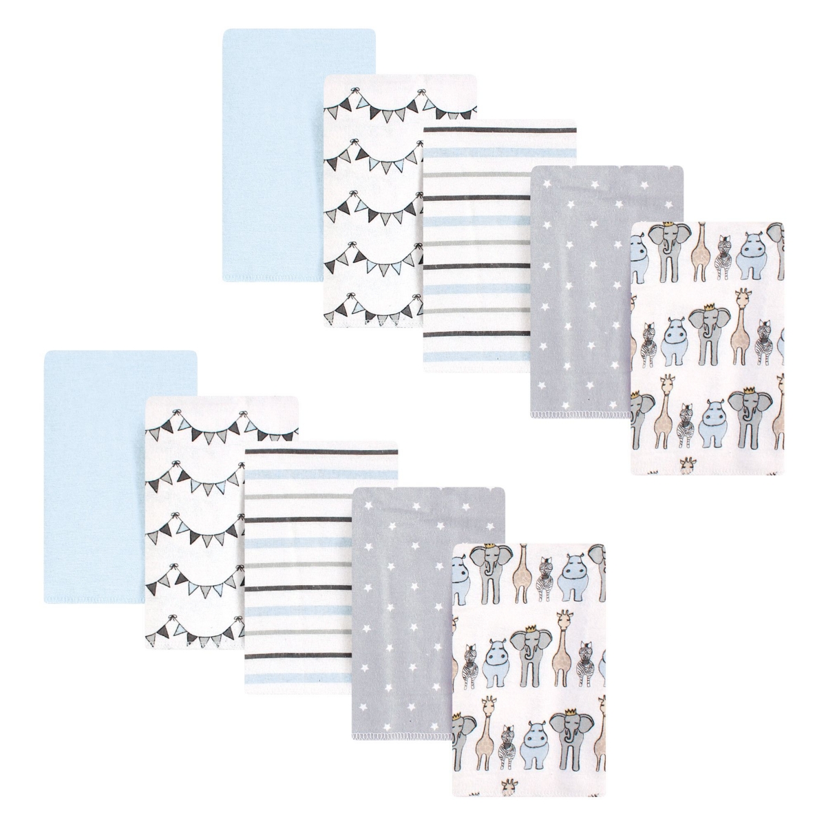 Click here for Hudson Baby Boys Soft Flannel 10-Pack Absorbent Bu... prices