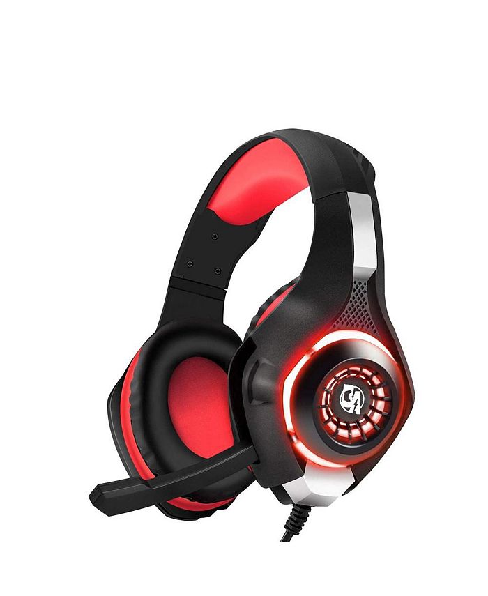BOLT AXTION Wired Stereo Gaming Headset Over-Ear Headphones Mic LED ...
