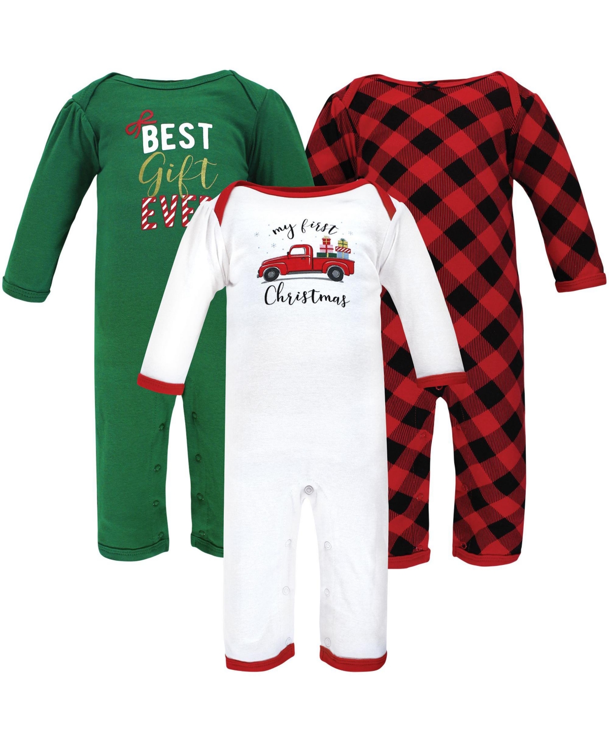Click here for Hudson Baby Cotton One-Piece for Young - Christmas... prices