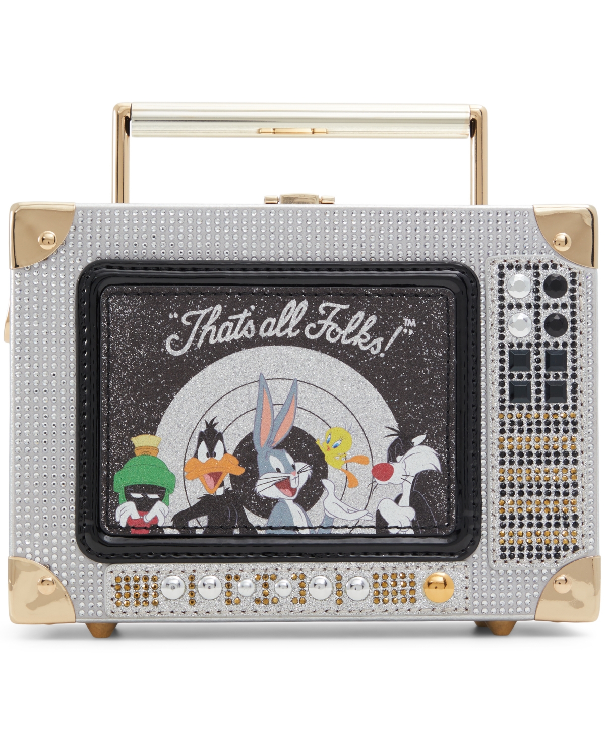 Aldo Looney Tunes Tvbox Textile Small Novelty Bag - Dark Grey | Smart ...
