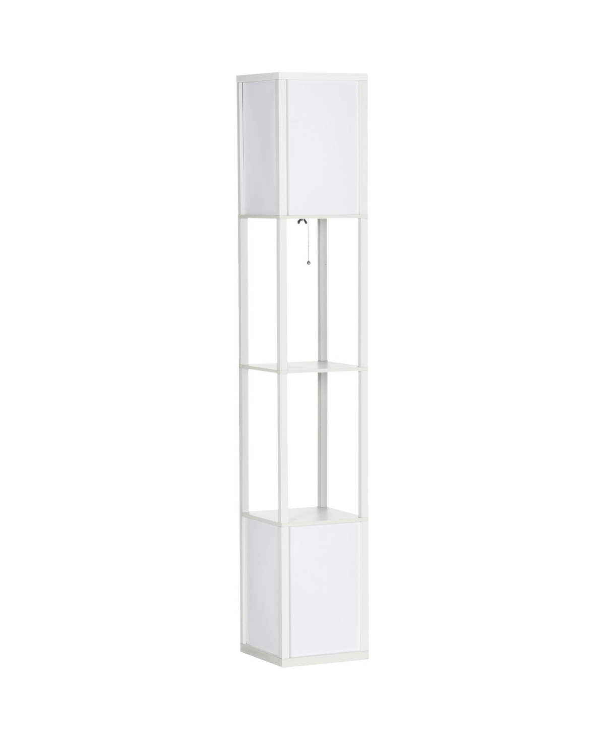 Click here for Homcom Modern Floor Lamp with Shelves  Dual Light... prices