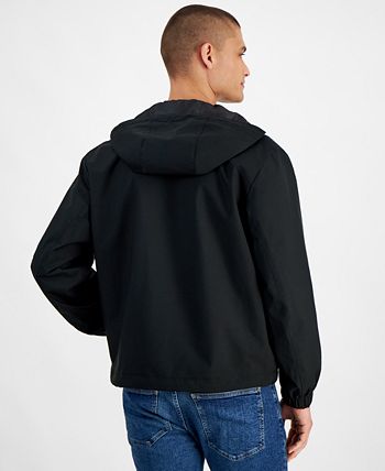 Hugo Boss Men's Slim-Fit Lightweight Hooded Water-Repellent Windbreaker ...