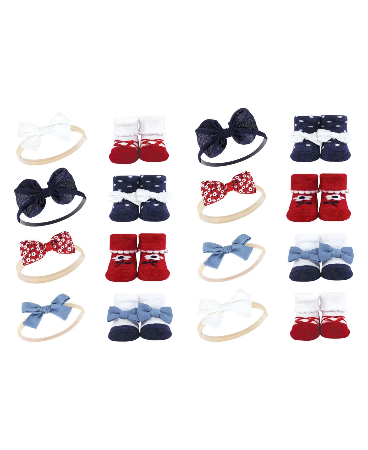 Click here for Hudson Baby Infant Girl 16Pc Headband and Socks -... prices