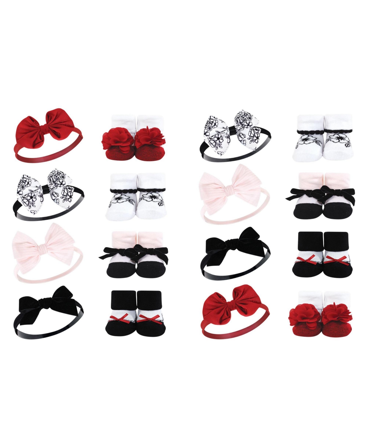 Click here for Hudson Baby Infant Girl 16Pc Headband and Socks -... prices