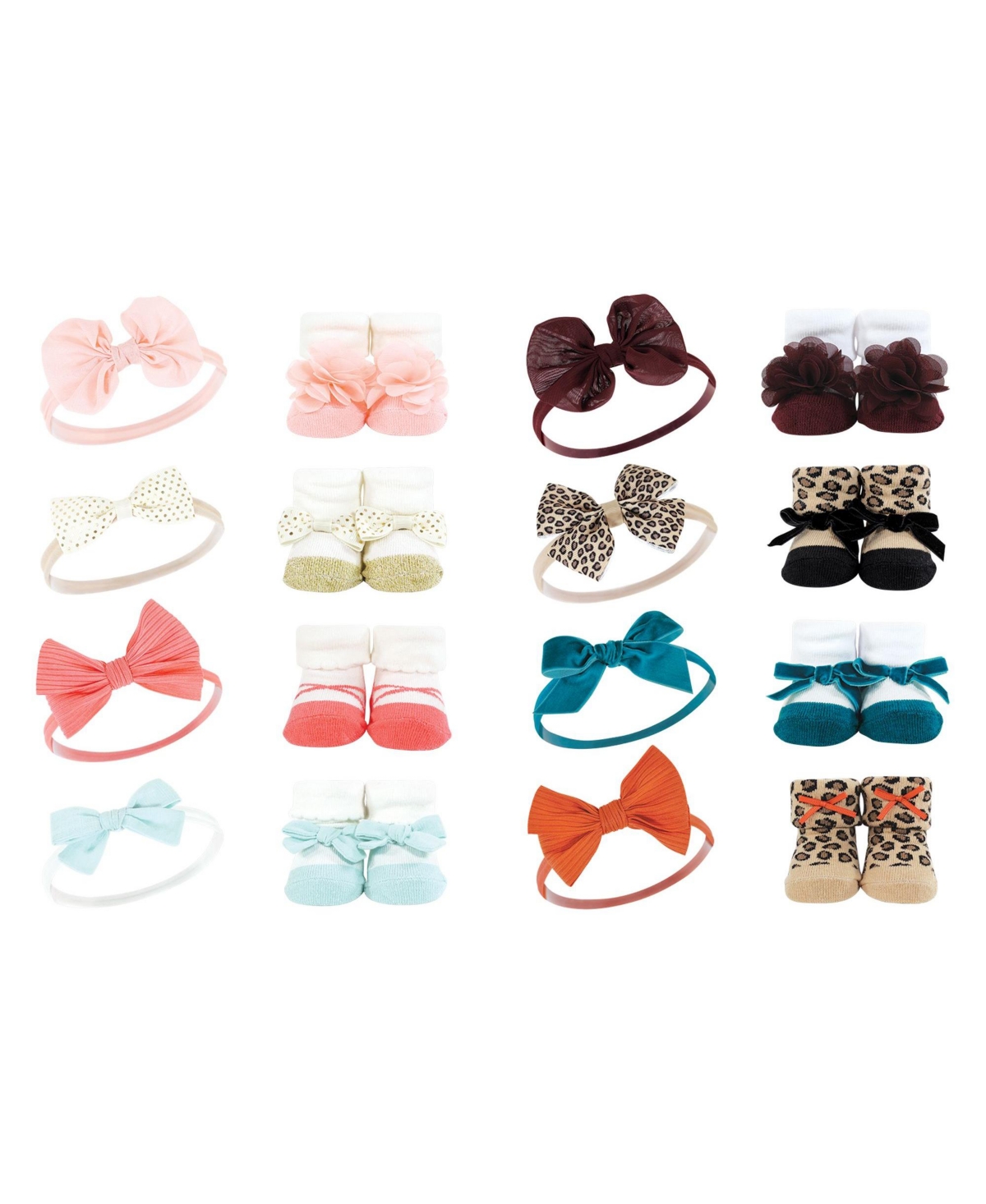Click here for Hudson Baby Infant Girl 16Pc Headband and Socks -... prices