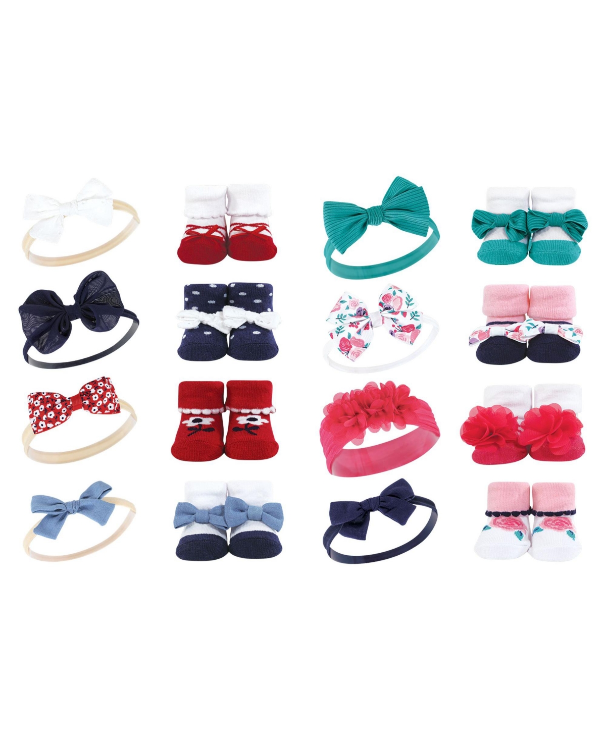 Click here for Hudson Baby Infant Girl 16Pc Headband and Socks -... prices