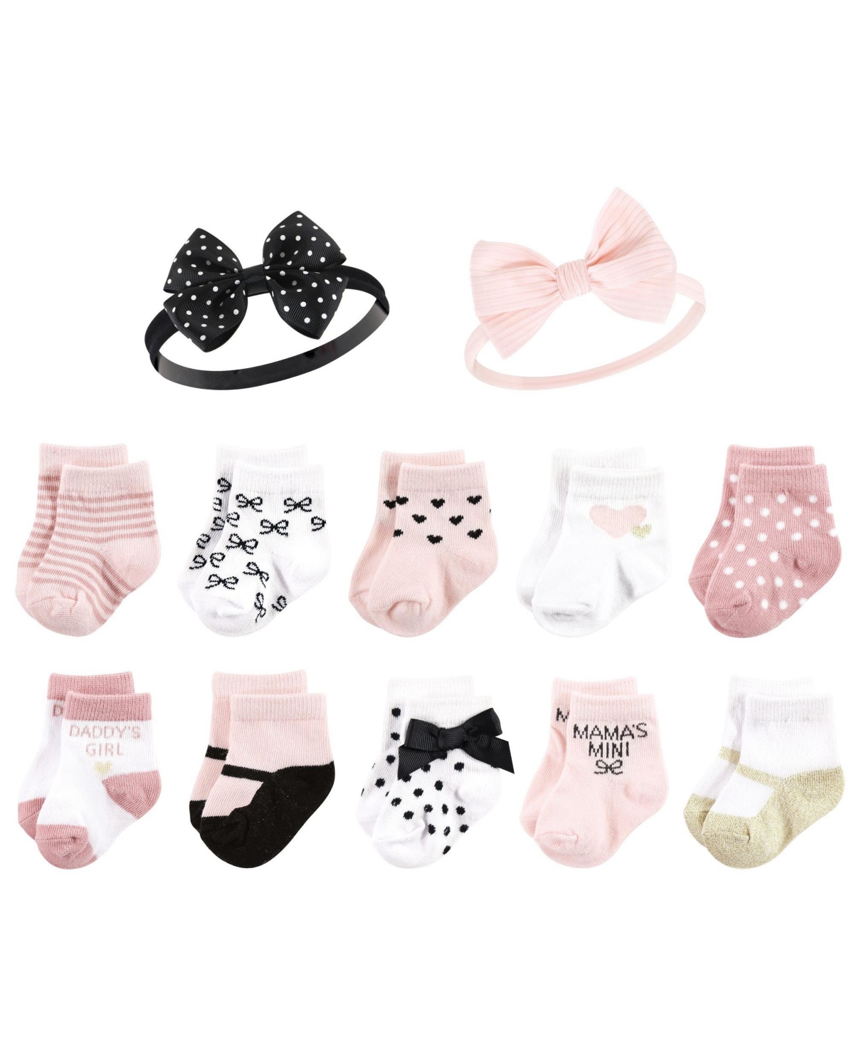 Click here for Hudson Baby Girls 12Pc Headband and Socks Giftset... prices