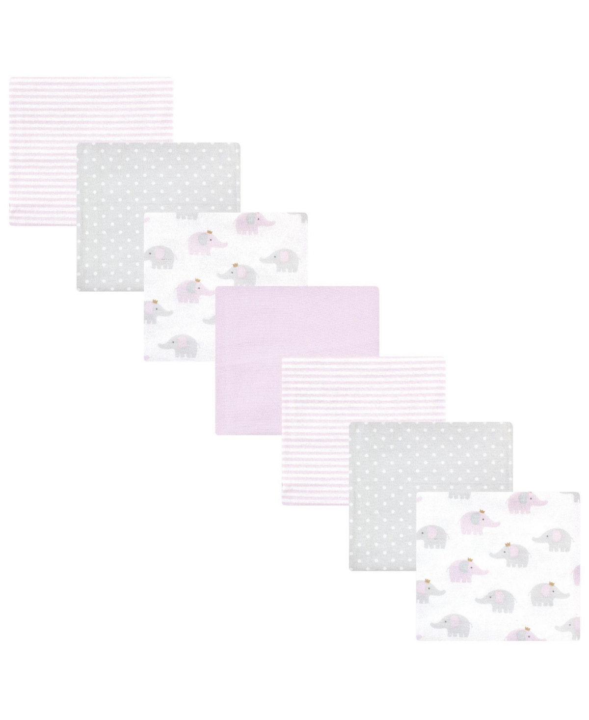 Click here for Hudson Baby Girls Seven-Piece Cotton-Poly Flannel... prices