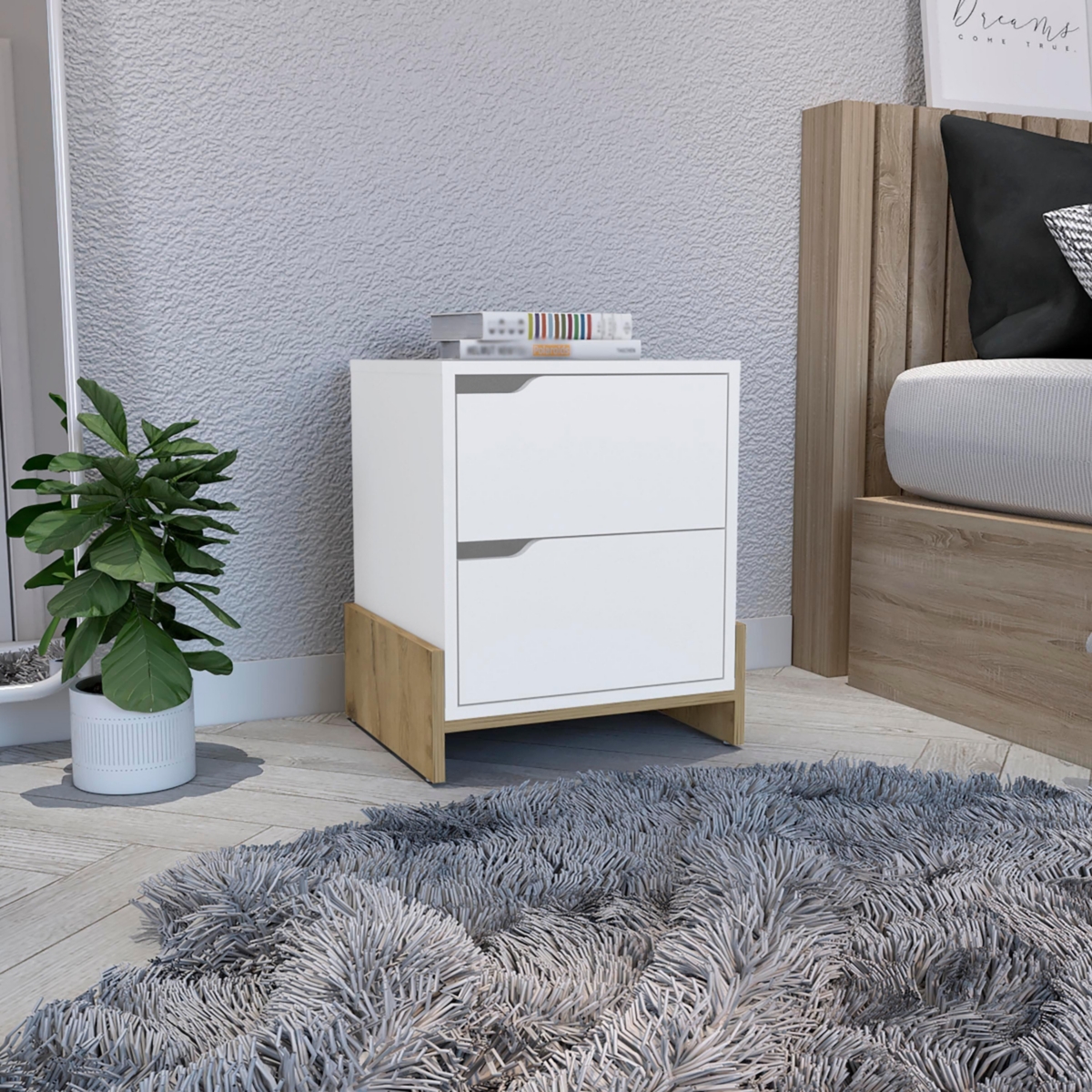 Click here for Streamdale Haines Nightstand With 2-Drawers  End T... prices