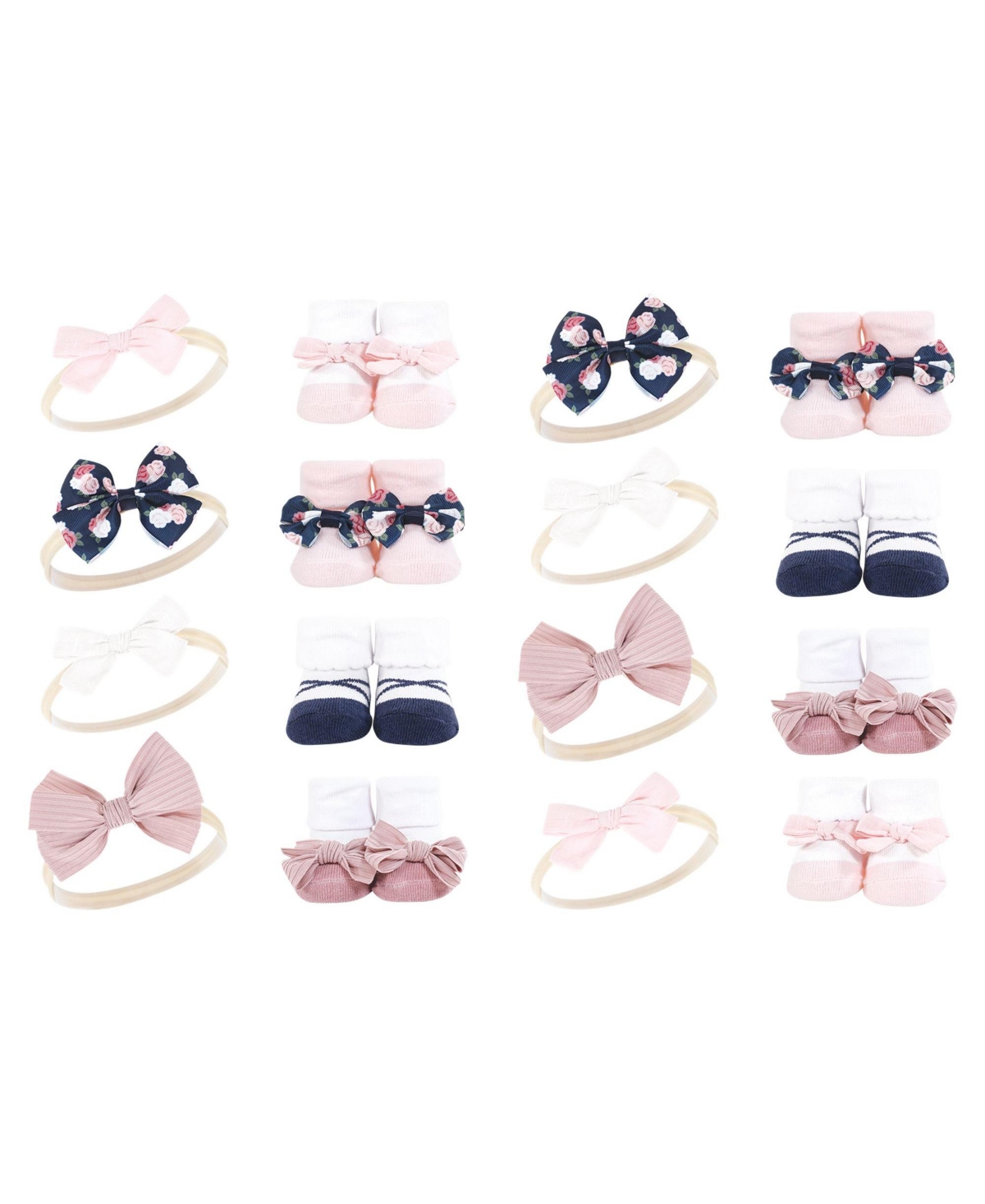 Click here for Hudson Baby Infant Girl 16Pc Headband and Socks -... prices