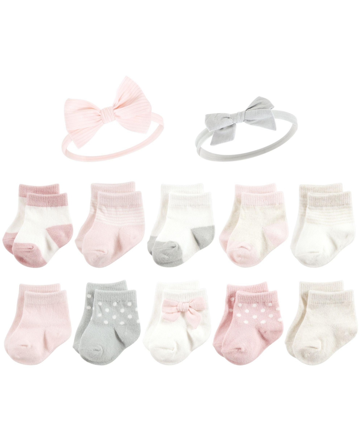 Click here for Hudson Baby Girls 12Pc Headband and Socks Giftset... prices