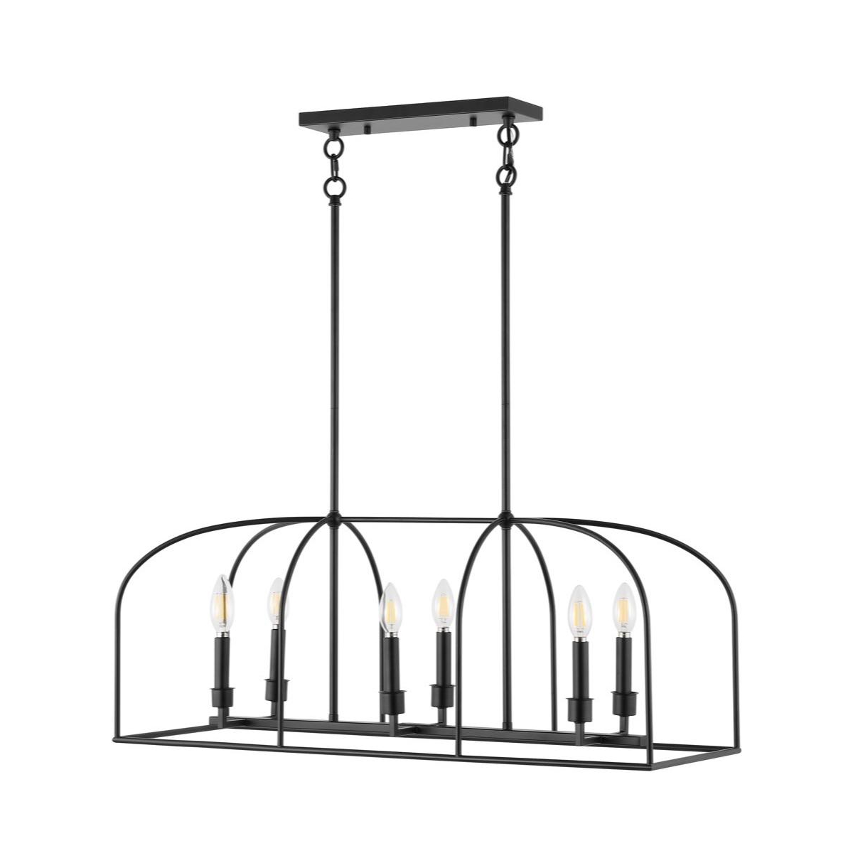 Click here for Safavieh Bryndan 6 Lt Chandelier - Black prices