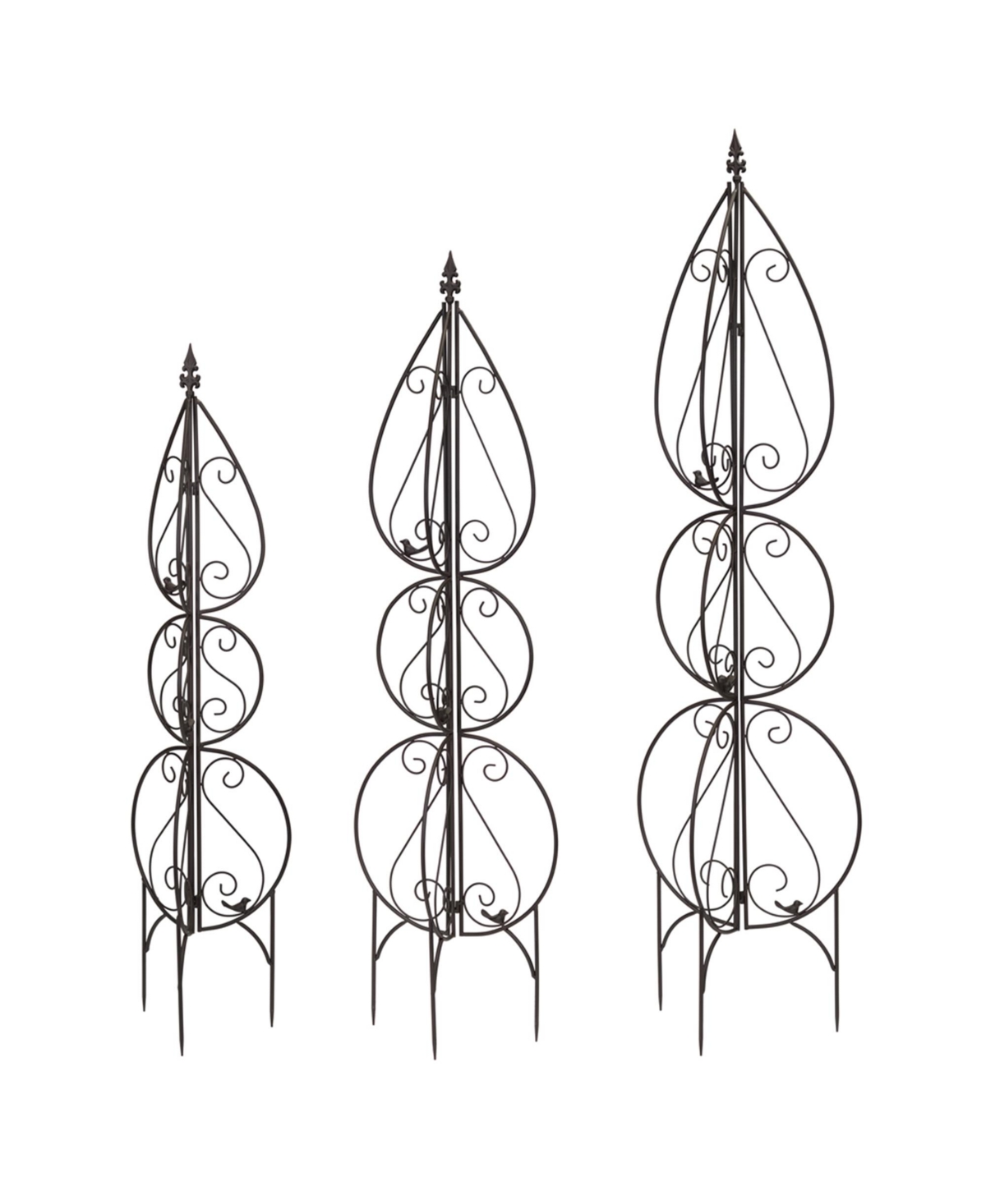 Click here for Slickblue Durable Trellis Metal - Set of 3 Stylish... prices