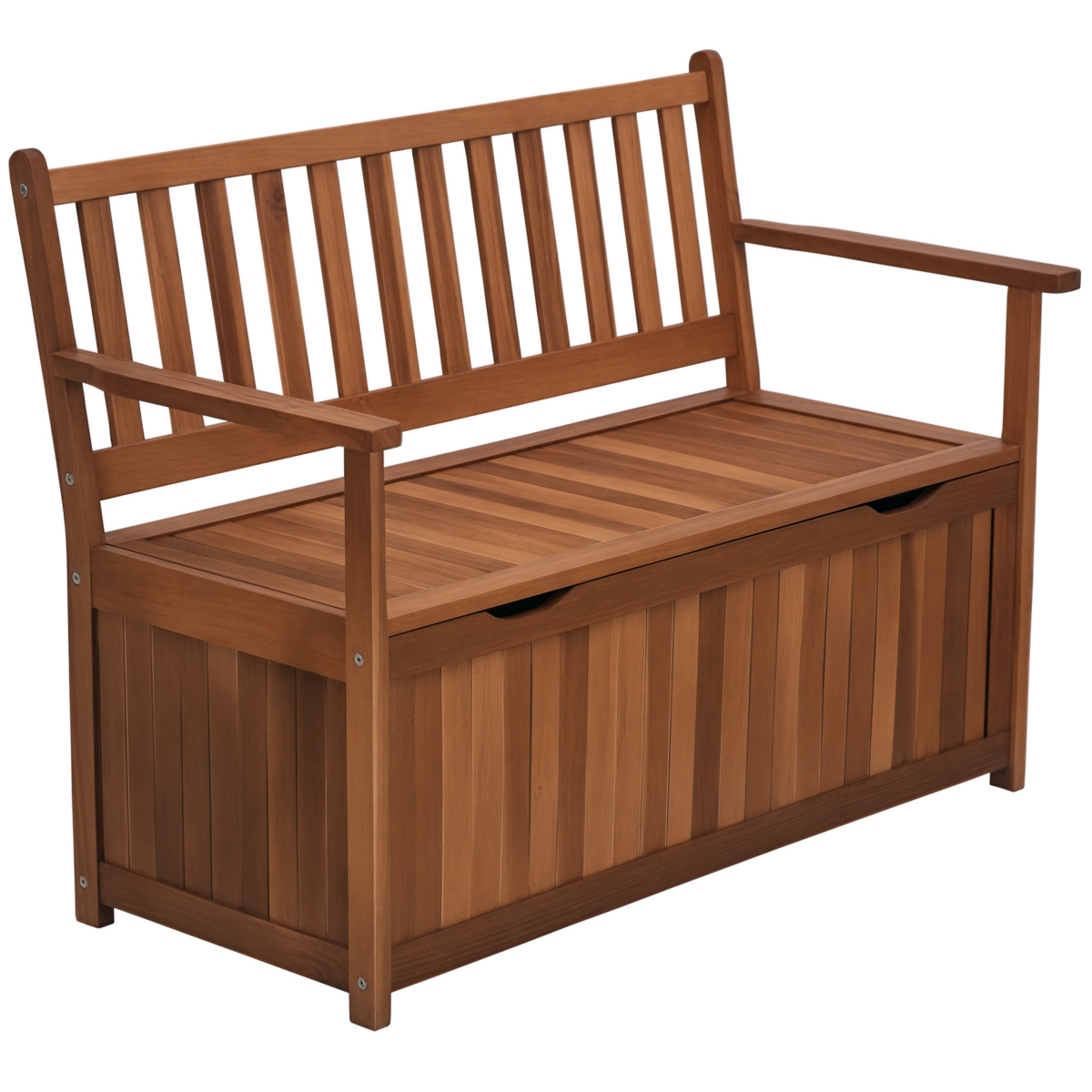 Click here for Outsunny 41 Gallon Outdoor Wooden Storage Bench wi... prices