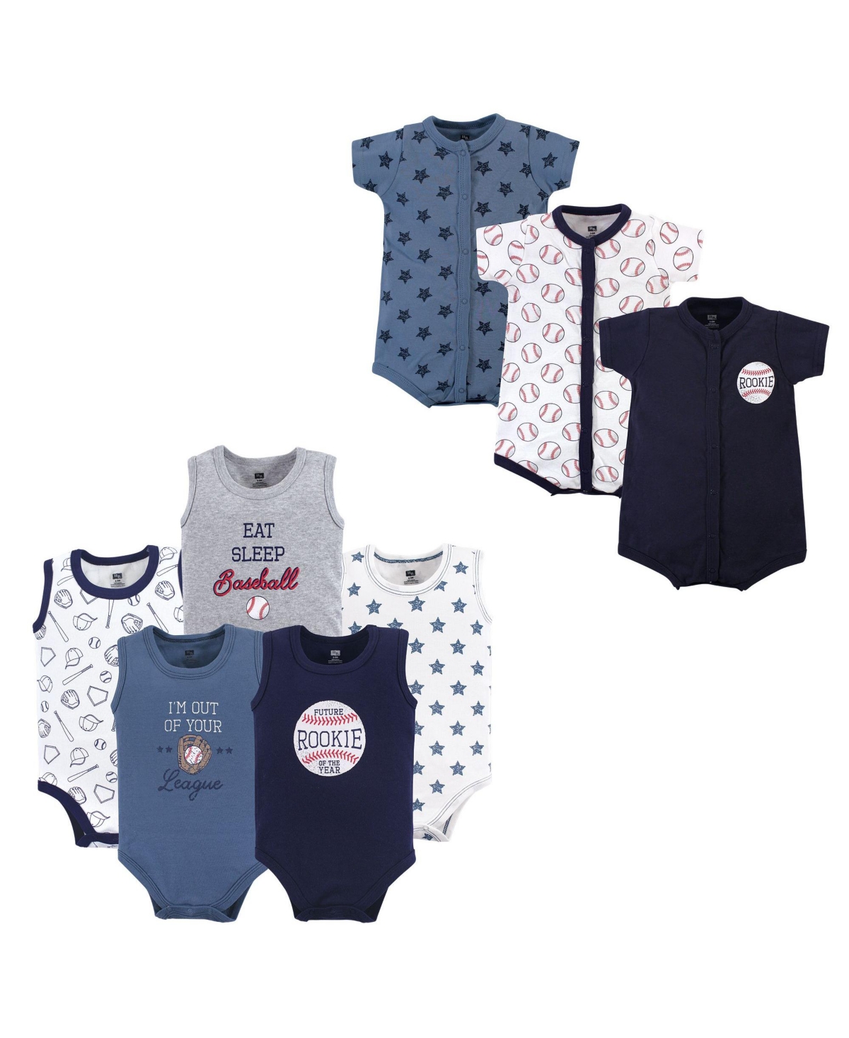 Click here for Hudson Baby Baby Boys Hudson Cotton Bodysuits and... prices