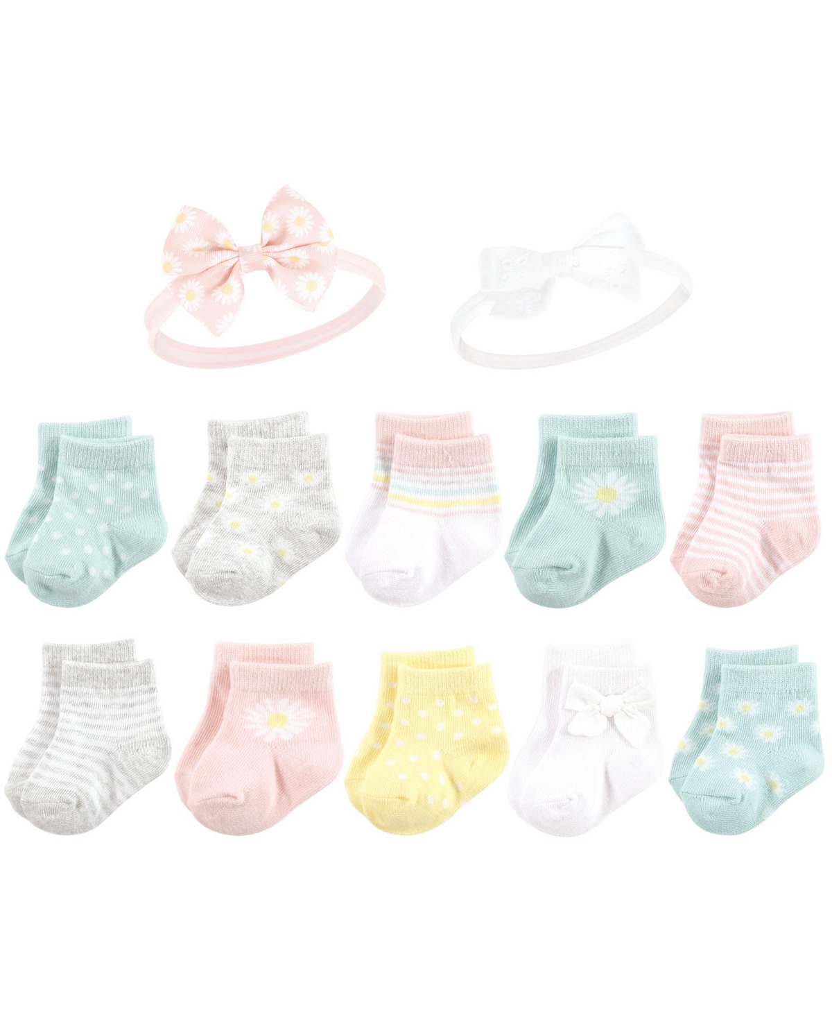 Click here for Hudson Baby Girls 12-Pack Headband & Socks Giftset... prices