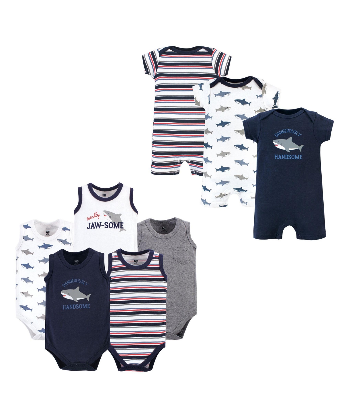 Click here for Hudson Baby Baby Boys Hudson Cotton Bodysuits and... prices