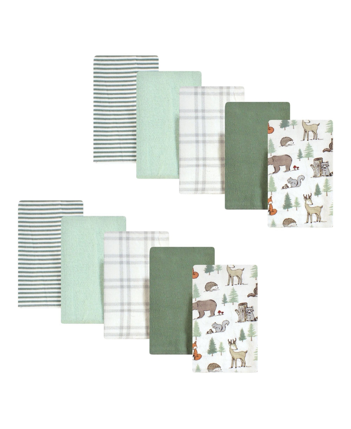 Click here for Hudson Baby Boys Soft Flannel 10-Pack Absorbent Bu... prices