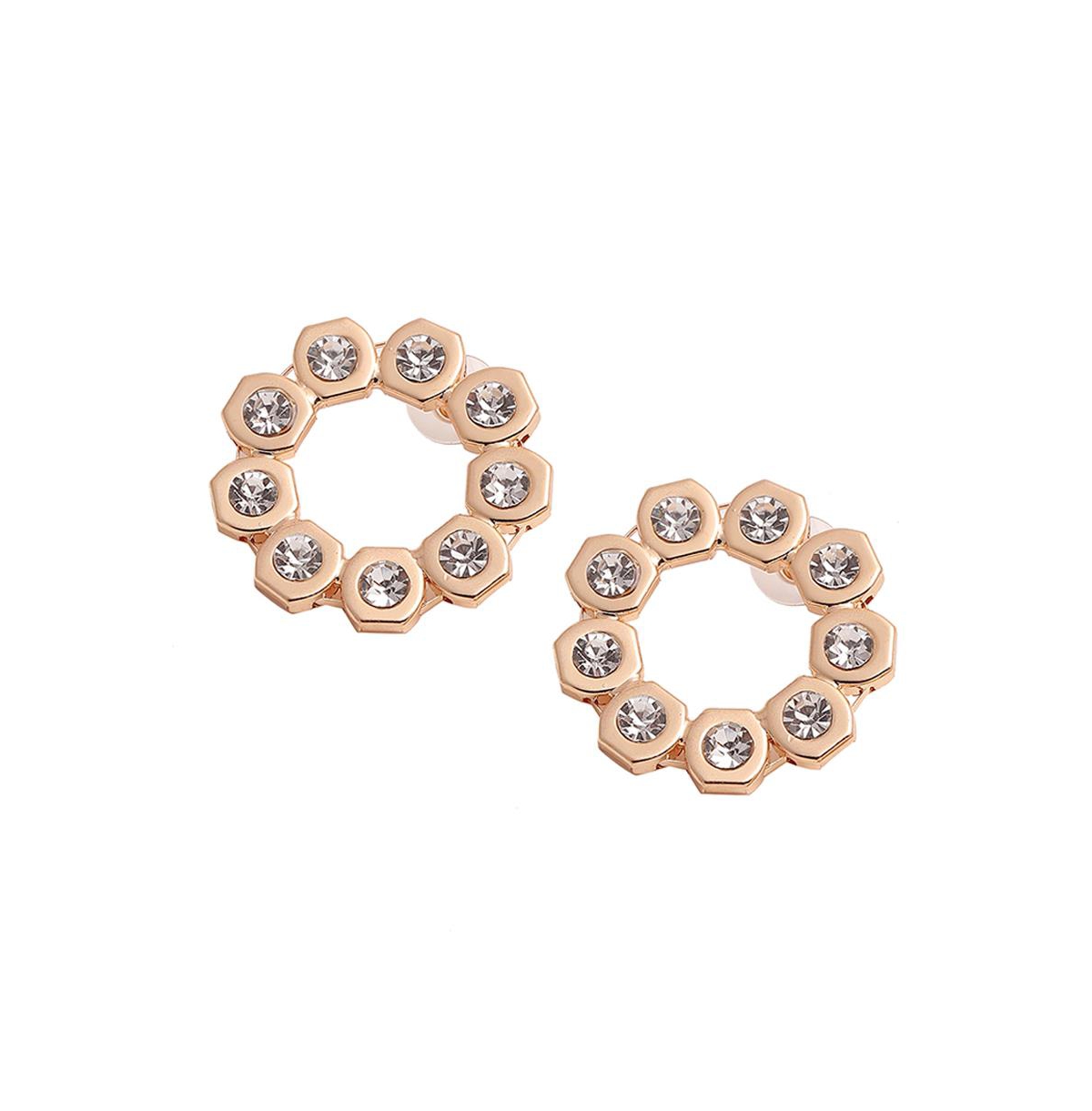 Click here for Sohi Womens Crystal Stud Earrings - Gold prices