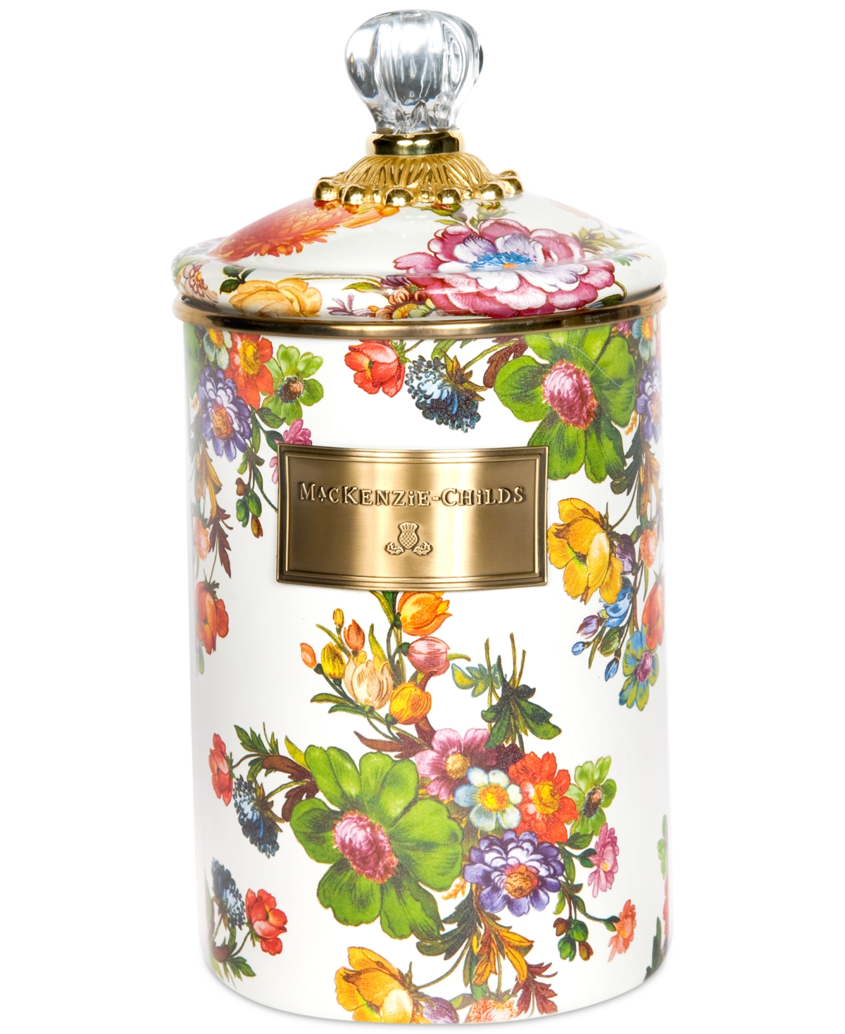 Click here for Mackenzie-Childs White Flower Market Large Caniste... prices