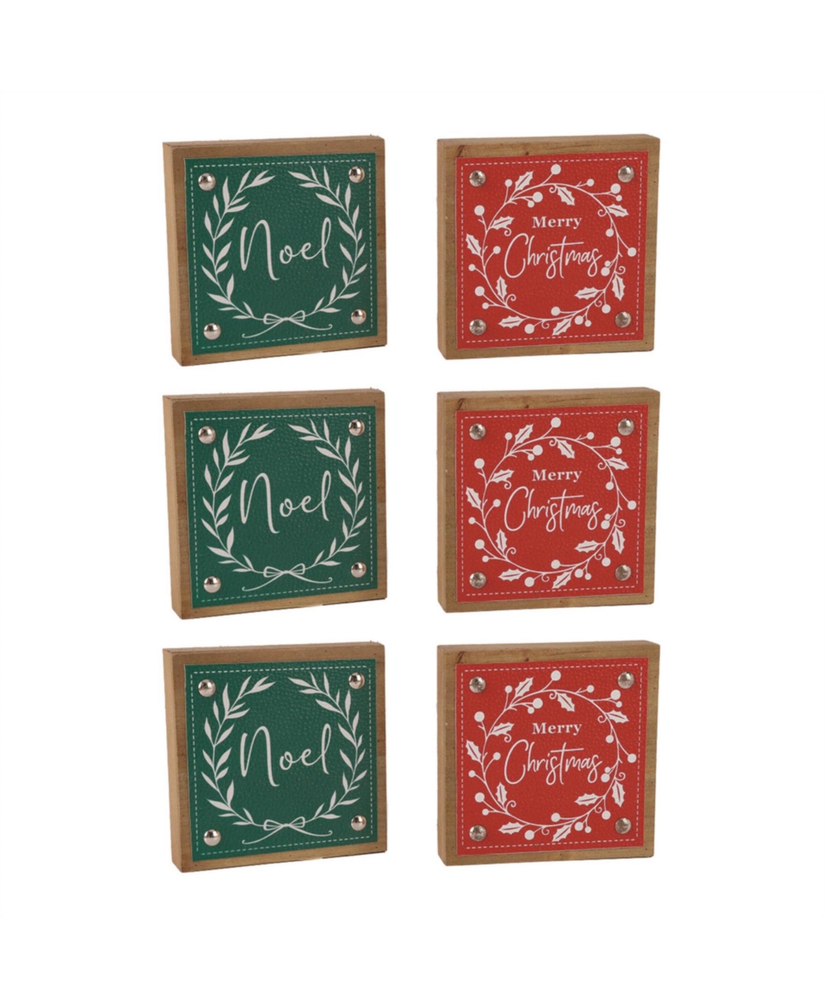 Click here for Slickblue Holiday Sentiment Sign With Faux Leather... prices