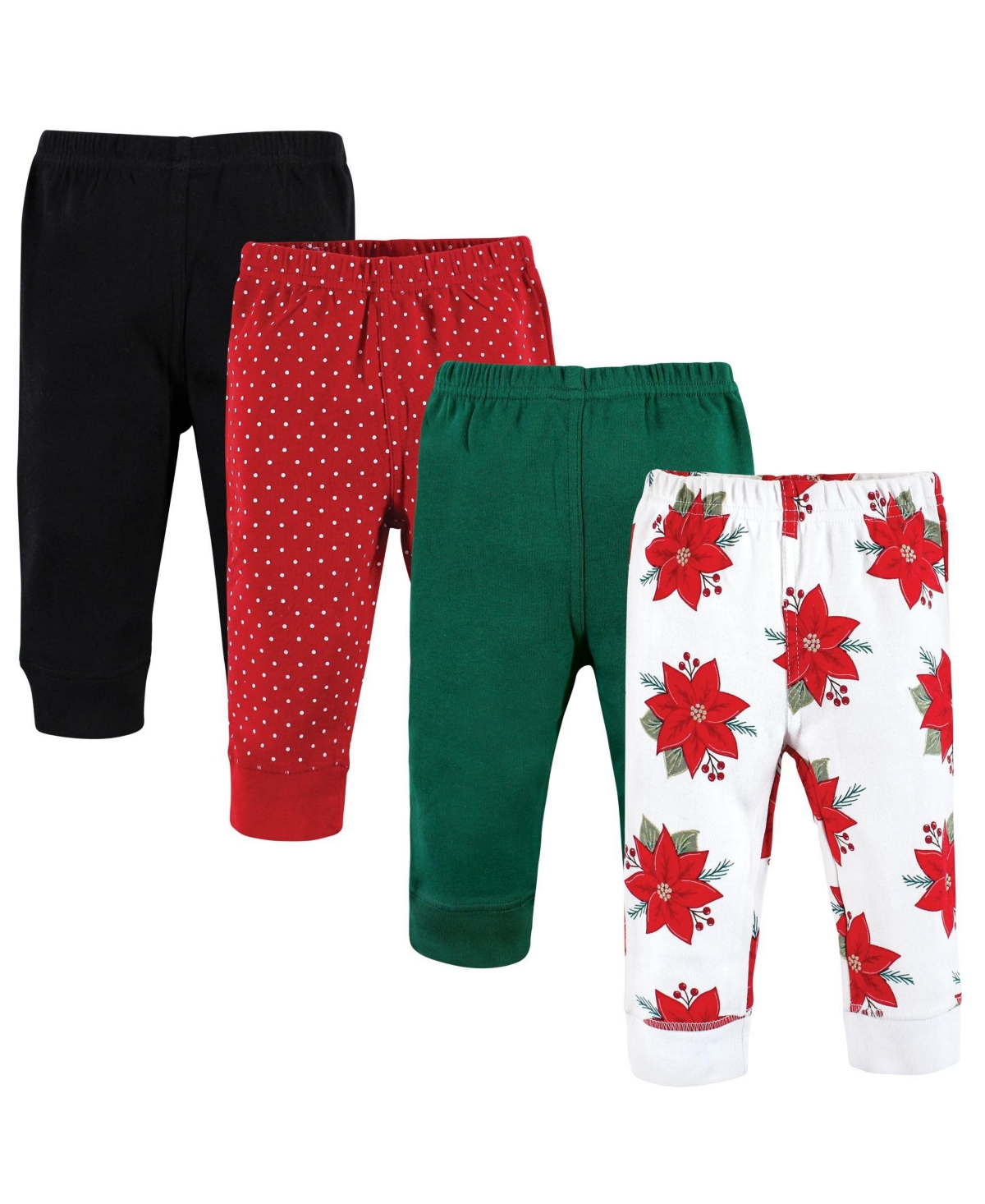 Click here for Hudson Baby Baby Girls 4Pk Pants - Poinsettia prices