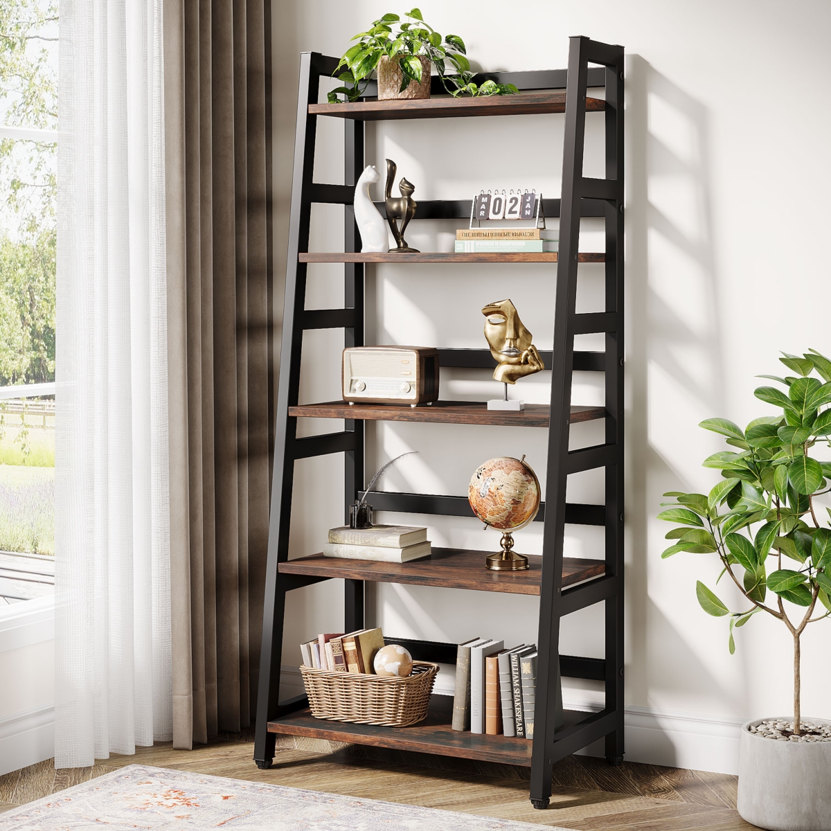 Click here for Tribesigns 5-Tier Bookshelf Modern Bookcase  5 She... prices