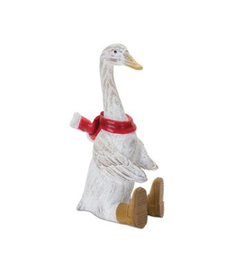Slickblue Winter Goose Figurine With Boots (Set of 2) - Macy's