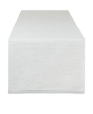 Design Imports Fine Ribbed Table Runner 13x72 inches - Macy's