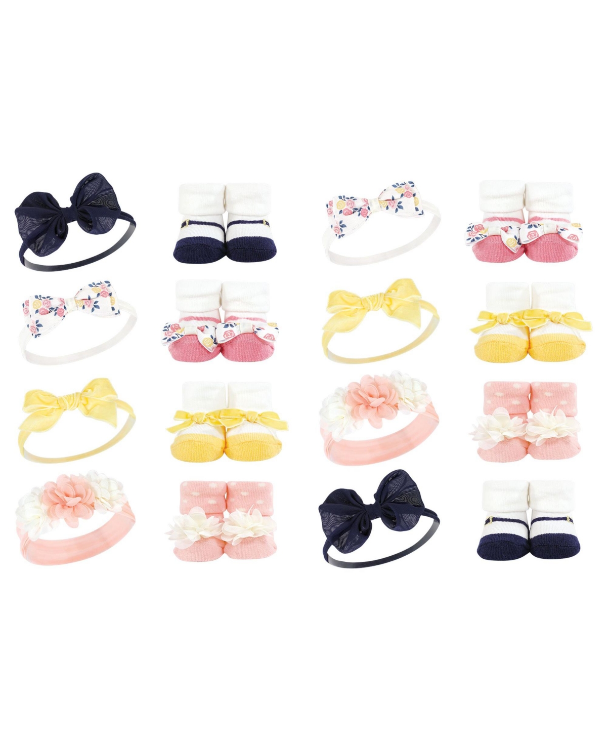 Click here for Hudson Baby Infant Girl 16Pc Headband and Socks -... prices