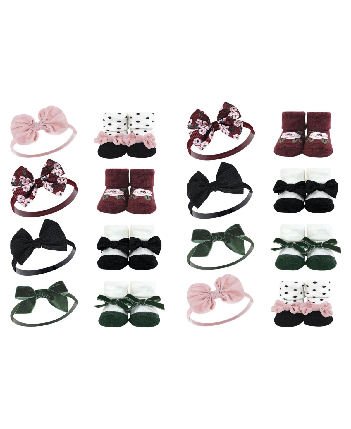 Click here for Hudson Baby Infant Girl 16Pc Headband and Socks -... prices