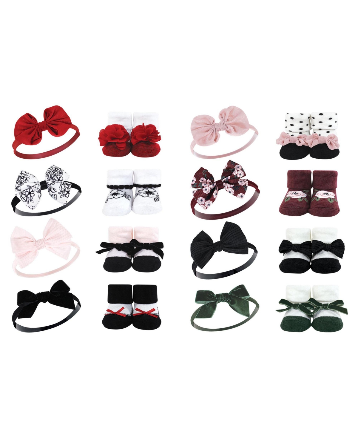 Click here for Hudson Baby Infant Girl 16Pc Headband and Socks -... prices