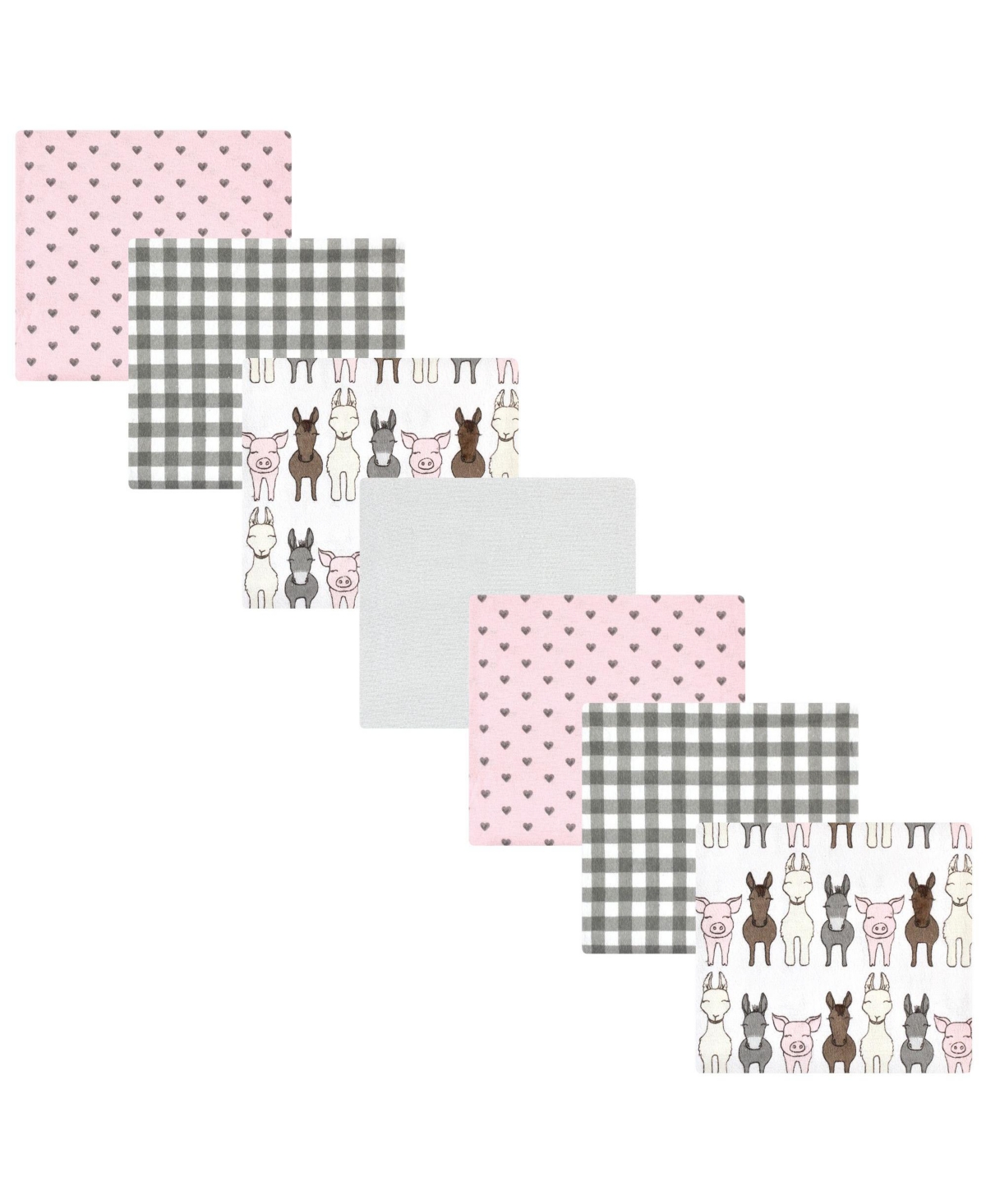 Click here for Hudson Baby Girls Seven-Piece Cotton-Poly Flannel... prices