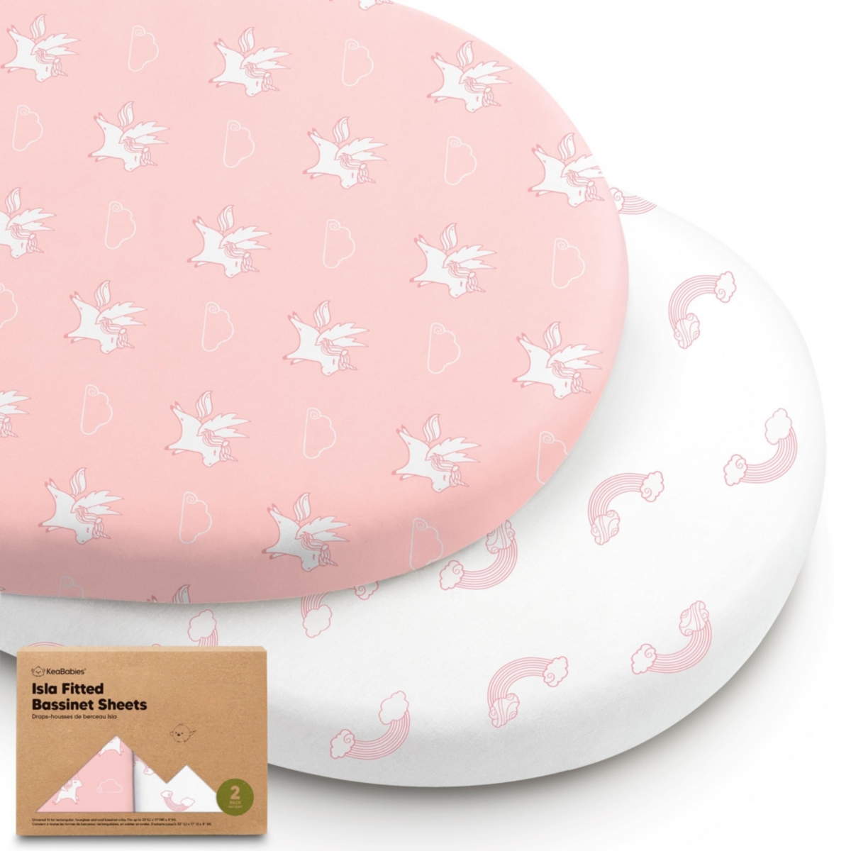 Click here for KeaBabies Bassinet Sheet for Baby Girls  Boys  2-P... prices