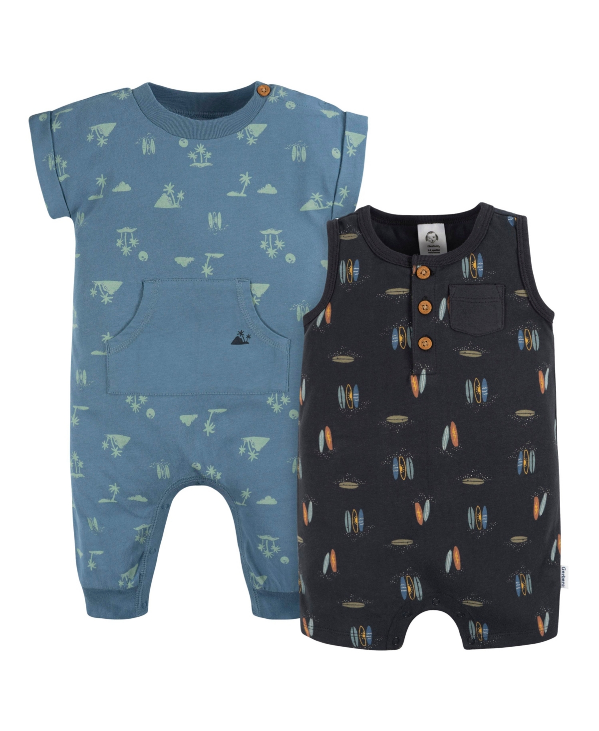 Click here for Gerber Baby Girls Short Leg and Long Leg Romper Se... prices