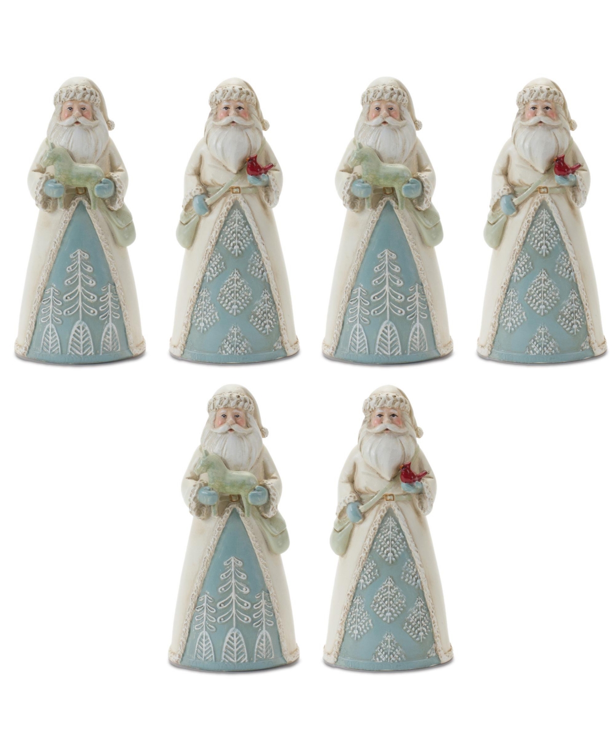Click here for Slickblue Winter Santa Figurine Set of 6 for Seaso... prices