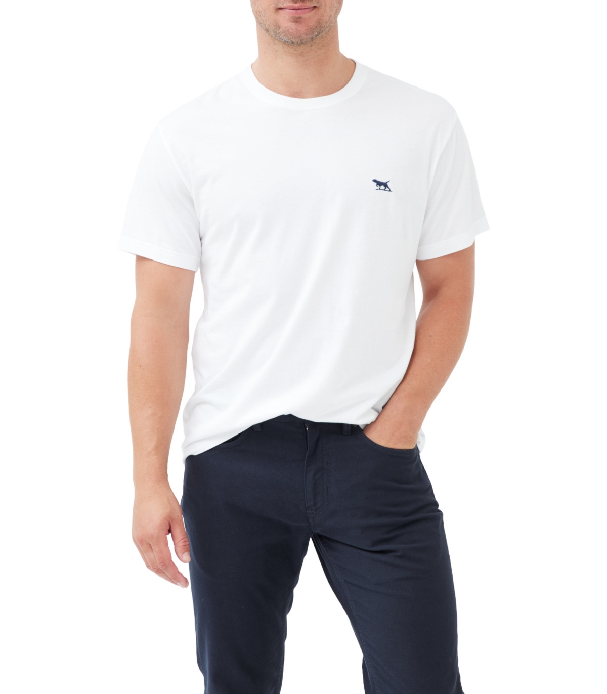 Click here for Rodd & Gunn Mens The Gunn Slim Fit T-Shirt - Snow prices