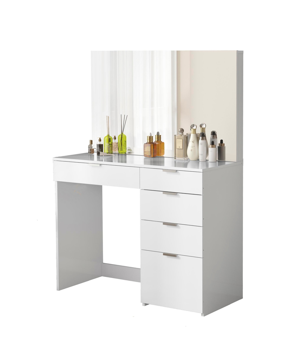 Click here for Sugift Modern Vanity Table Vanity Desk with 5 Draw... prices