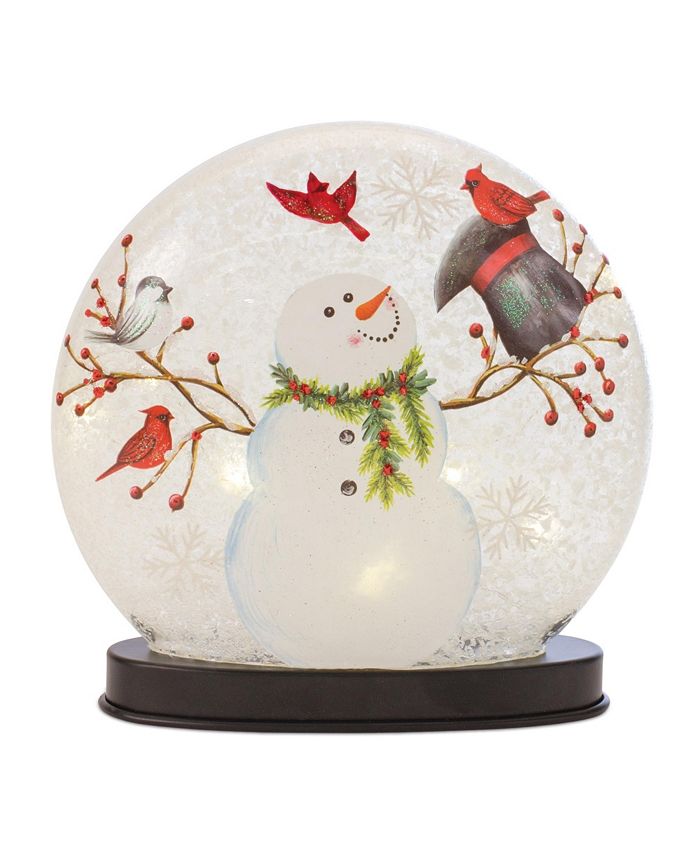 Slickblue LED Lighted Snowman Orb Decoration for Festive Ambiance - Macy's