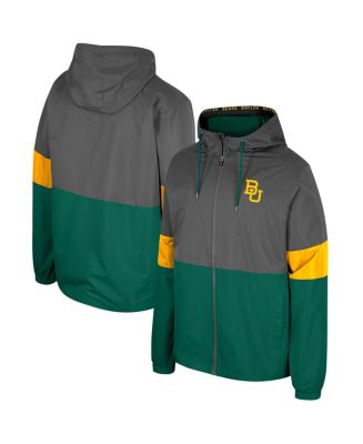 Colosseum Men's Charcoal Baylor Bears Miles Full-Zip Hoodie Jacket - Macy's
