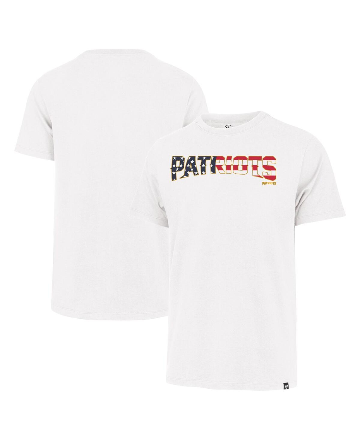 Click here for 47 Brand Mens White New England Patriots Flag Scri... prices