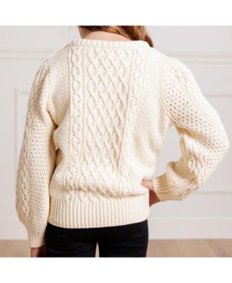 Girls' White Sweaters - Macy's