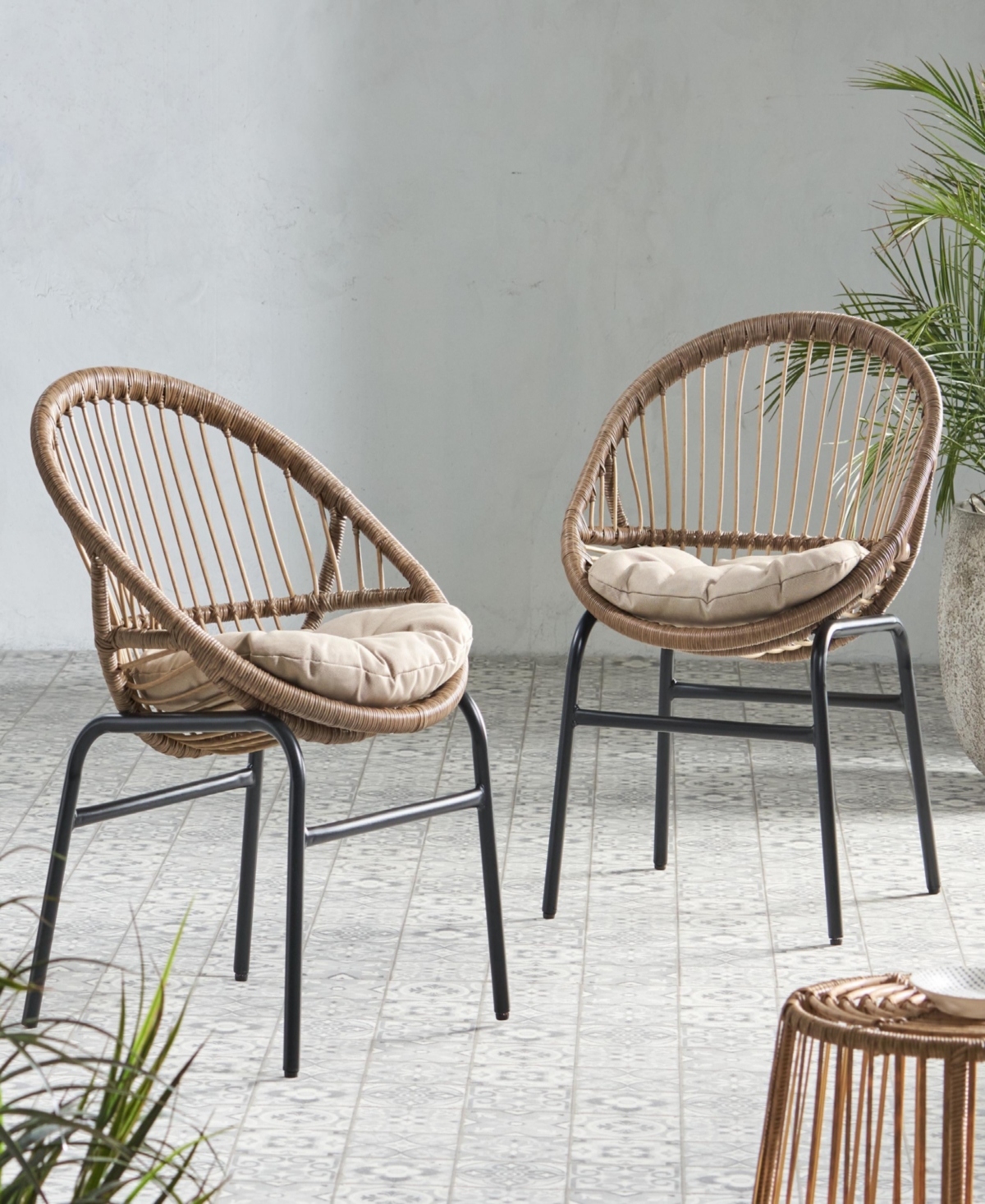 Click here for Simplie Fun Wicker Dining Chairs With Cushions (Se... prices