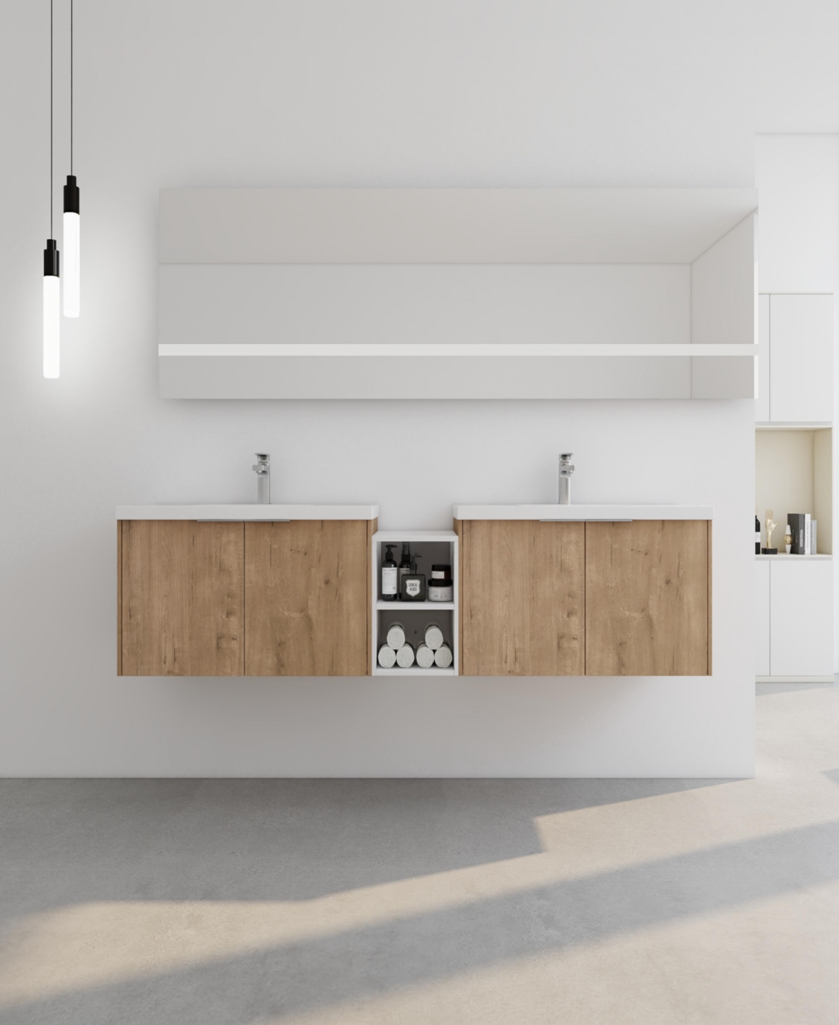 Click here for Streamdale Furniture Wall-Mounted Vanity with Soft... prices