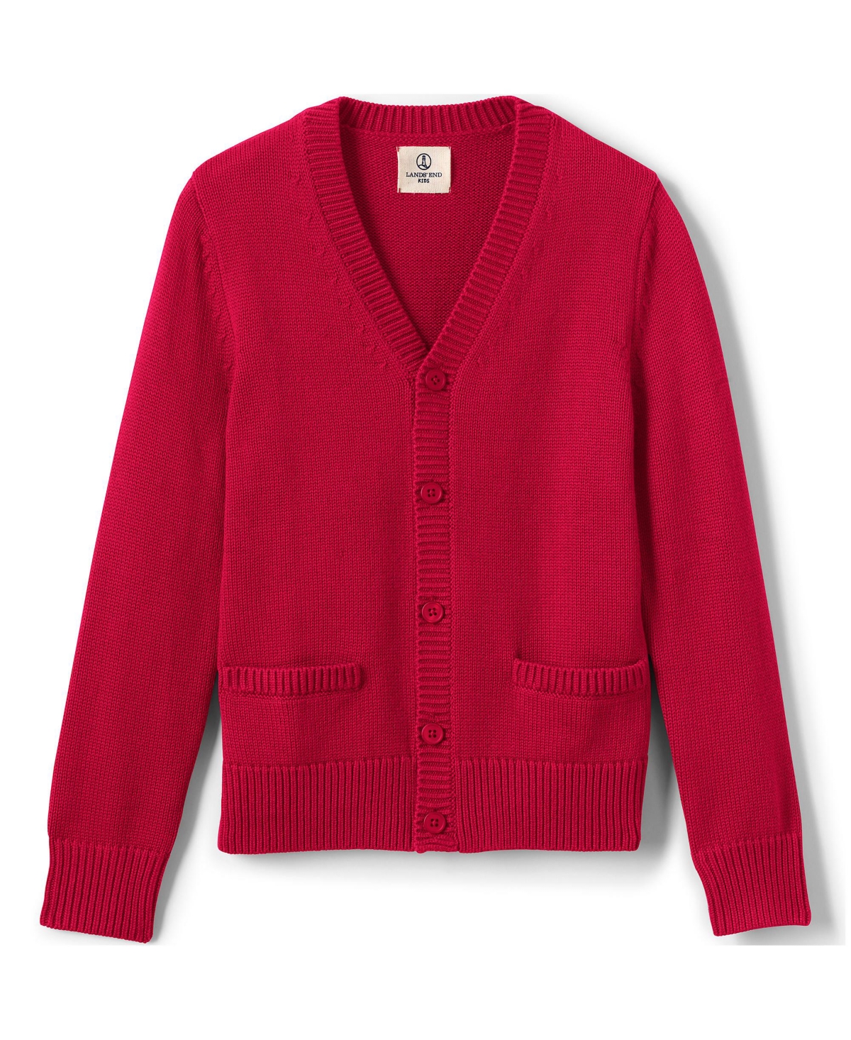 Click here for Lands End Boys Cotton Modal Button Front Cardigan... prices