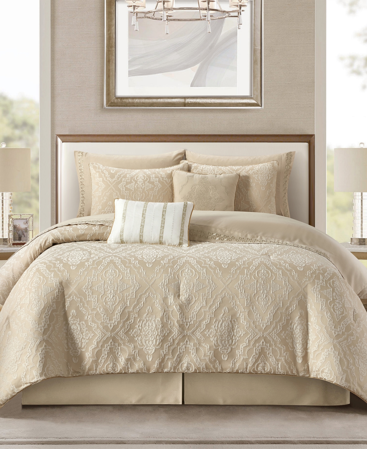 Click here for Stratford Park Sheridan Damask 10-Pc. Comforter Se... prices