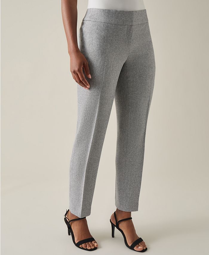 Kasper Women's Mid-Rise Slim-Fit Straight-Leg Pants - Macy's
