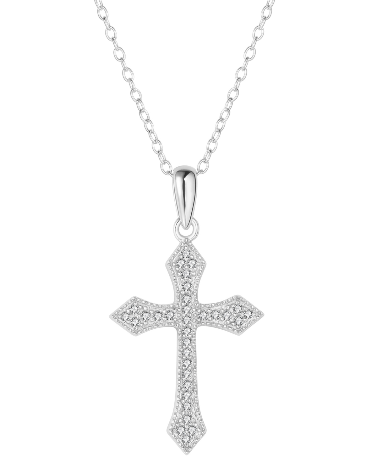 Click here for Diamond Cross 18 Pendant Necklace (1/6 ct. t.w.) i... prices