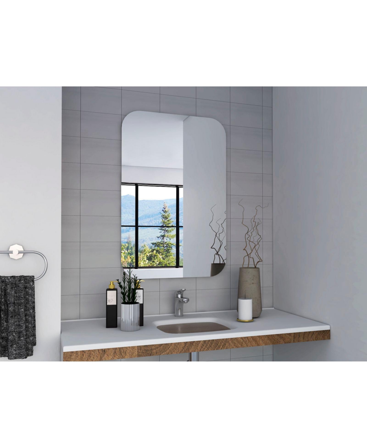 Click here for Fm Furniture Lahaine Mirror - Clear prices